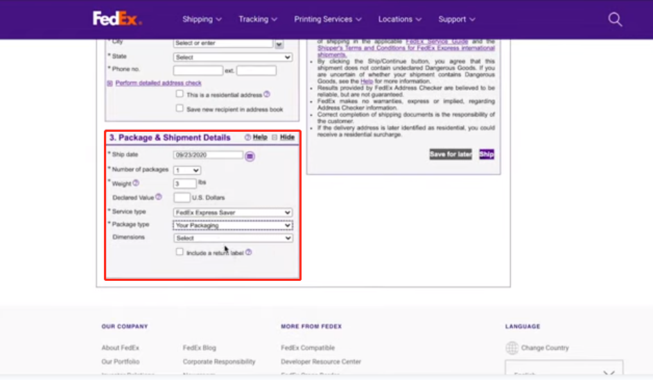 FedEx | HotLabel Support Wiki Site