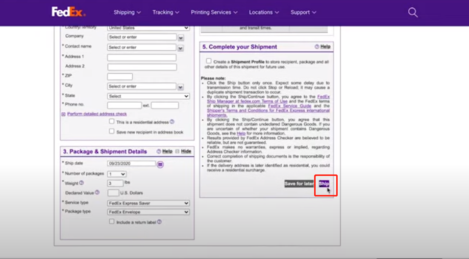 FedEx | HotLabel Support Wiki Site